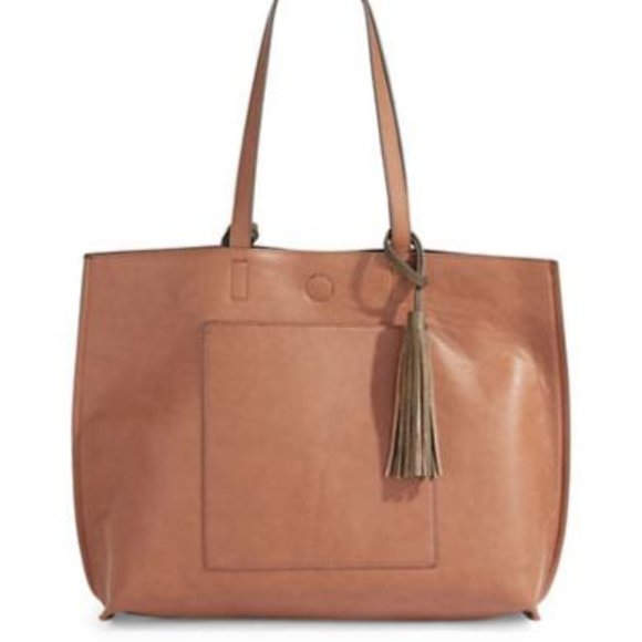 Lord & Taylor | Bags | Lord Taylor Everyday Reversible Totecognac ...